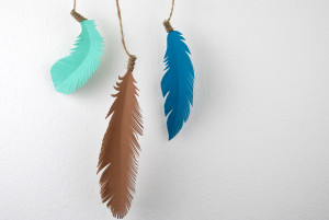 {DIY} Federn aus Papier - free printable - barfuss.im.november